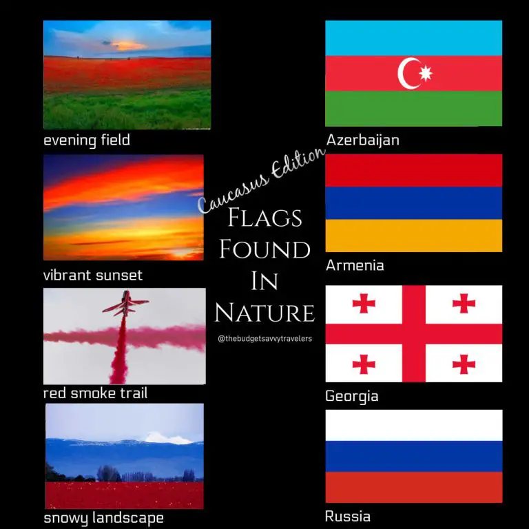 Flags Found In Nature From Around the World